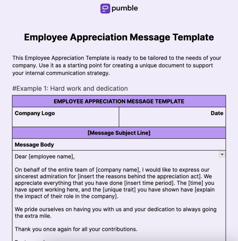 28 Internal Communication Message Templates and Worksheets