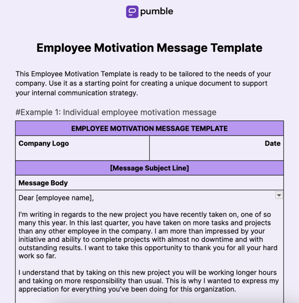 28 Internal Communication Message Templates and Worksheets