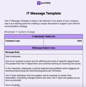 28 Internal Communication Message Templates and Worksheets