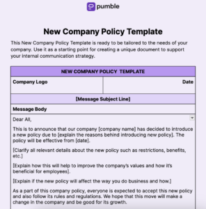28 Internal Communication Message Templates and Worksheets