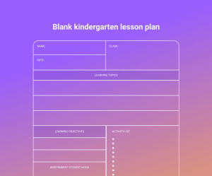 How to write a lesson plan template with examples