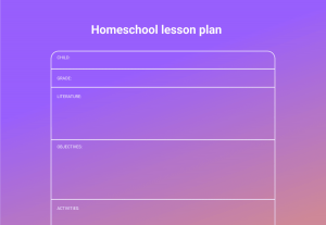 How to write a lesson plan template with examples