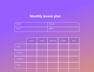How to write a lesson plan template with examples