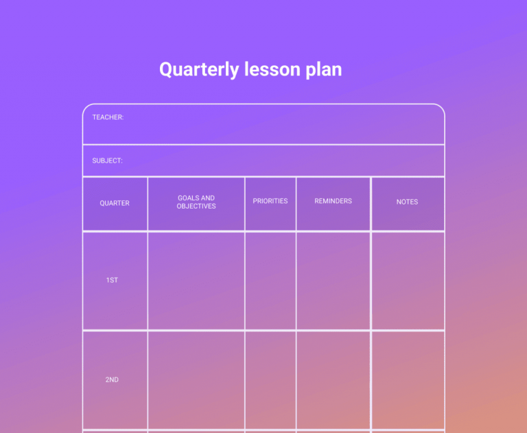 How to write a lesson plan template with examples