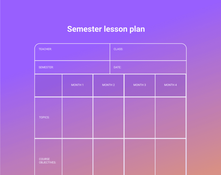 How to write a lesson plan template with examples