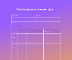 How to write a lesson plan template with examples