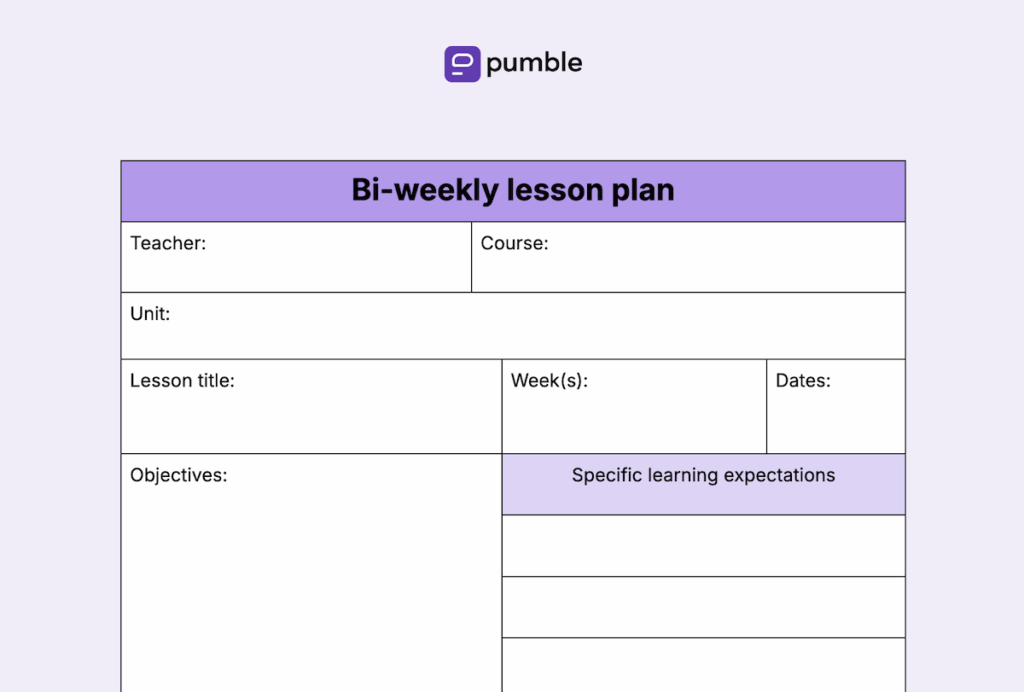 How to Write a Lesson Plan Template With Examples