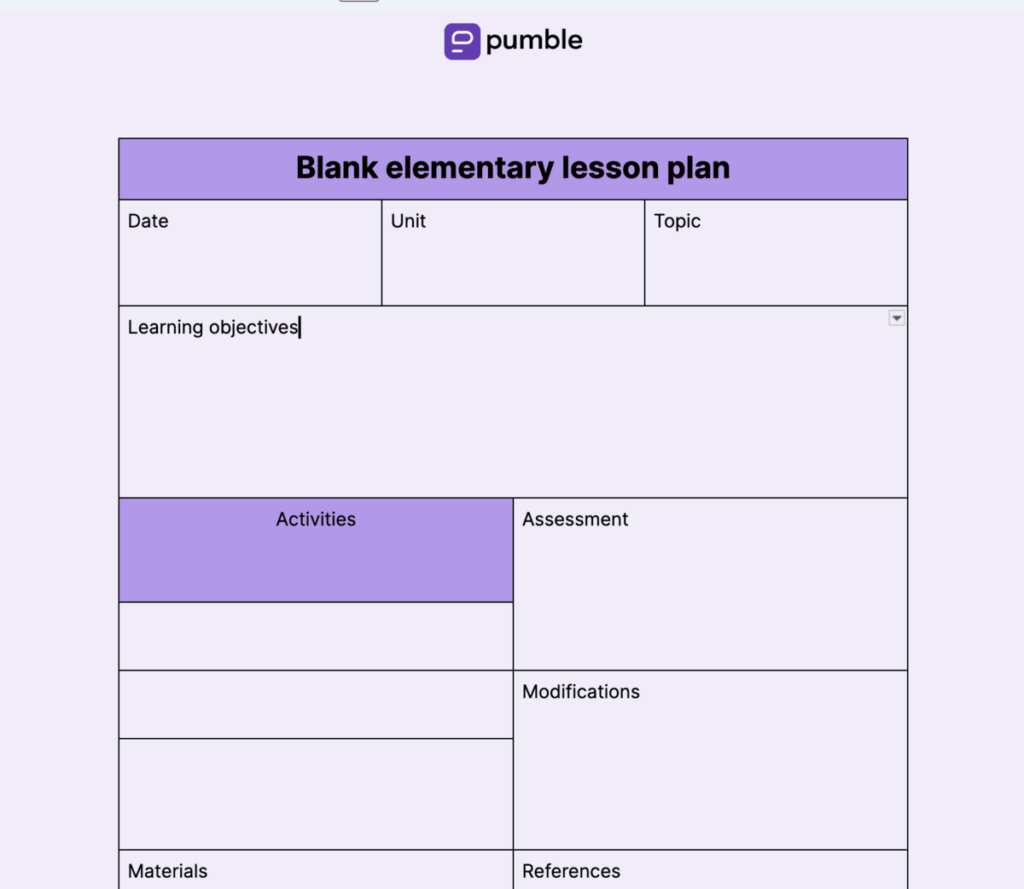 How to Write a Lesson Plan Template With Examples