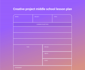How to write a lesson plan template with examples