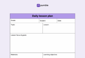 How to Write a Lesson Plan Template With Examples