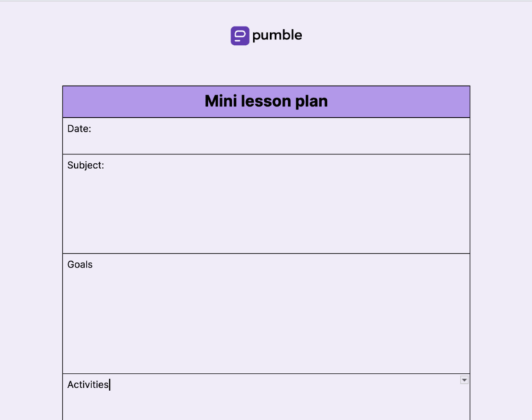 How to Write a Lesson Plan Template With Examples