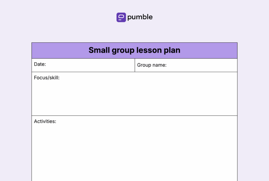 How to Write a Lesson Plan Template With Examples
