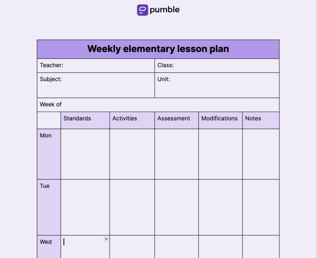 How to Write a Lesson Plan Template With Examples