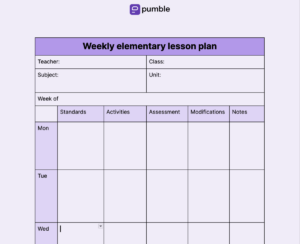How to Write a Lesson Plan Template With Examples