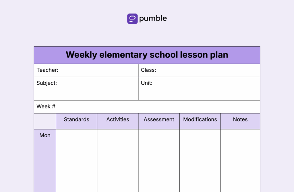 How to Write a Lesson Plan Template With Examples