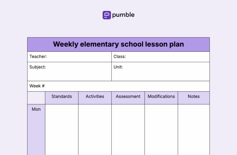 How to Write a Lesson Plan Template With Examples