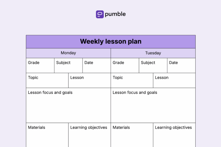 How to Write a Lesson Plan Template With Examples