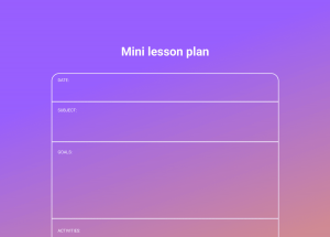 How to write a lesson plan template with examples