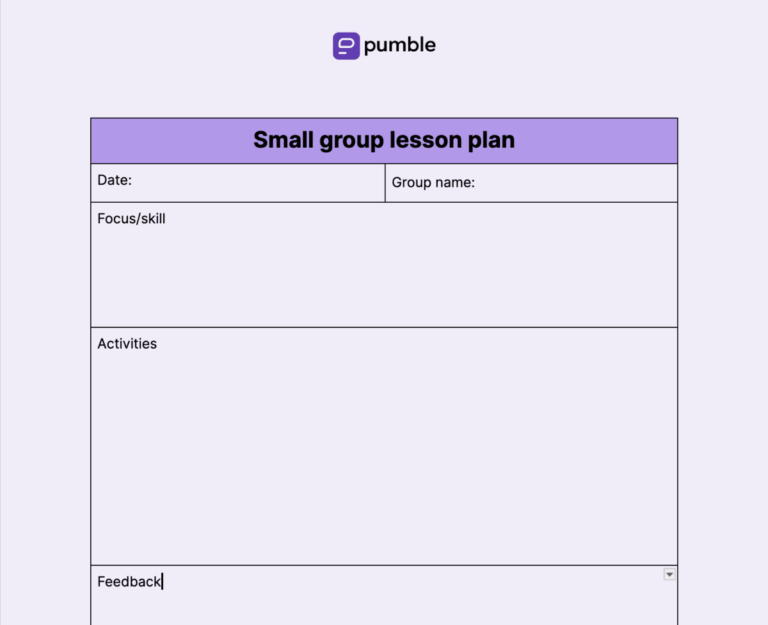 How to Write a Lesson Plan Template With Examples