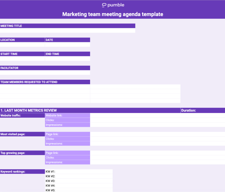 7 Best Free and Customizable Meeting Agenda Templates