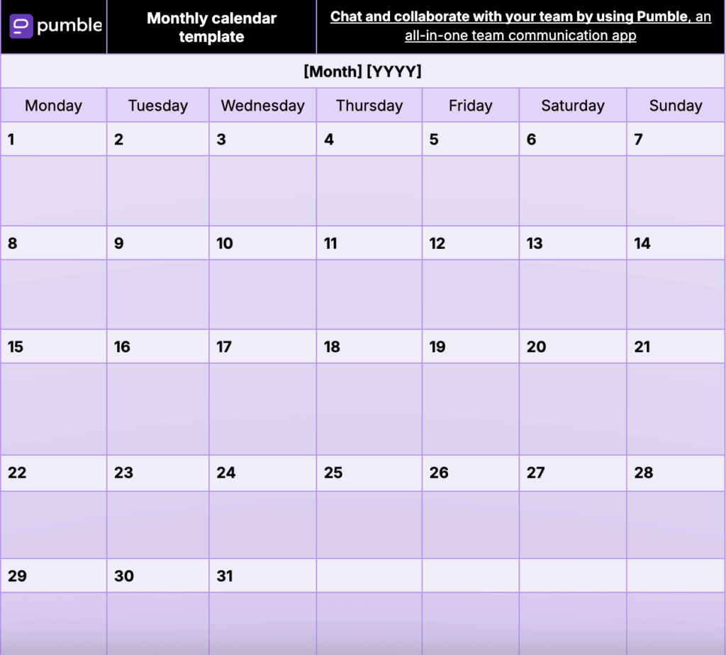 12 Free Google Calendar Templates to Plan Your 2026