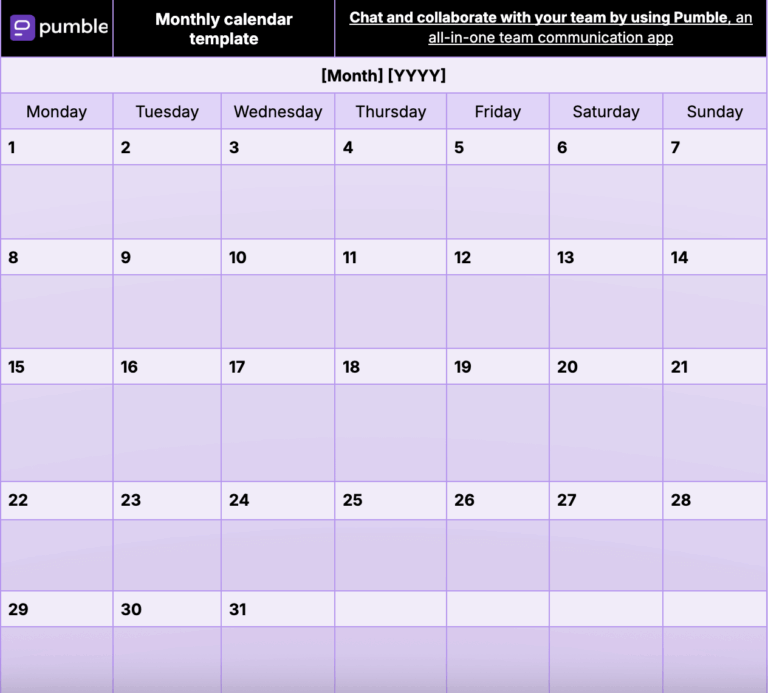 12 Free Google Calendar Templates to Plan Your 2026