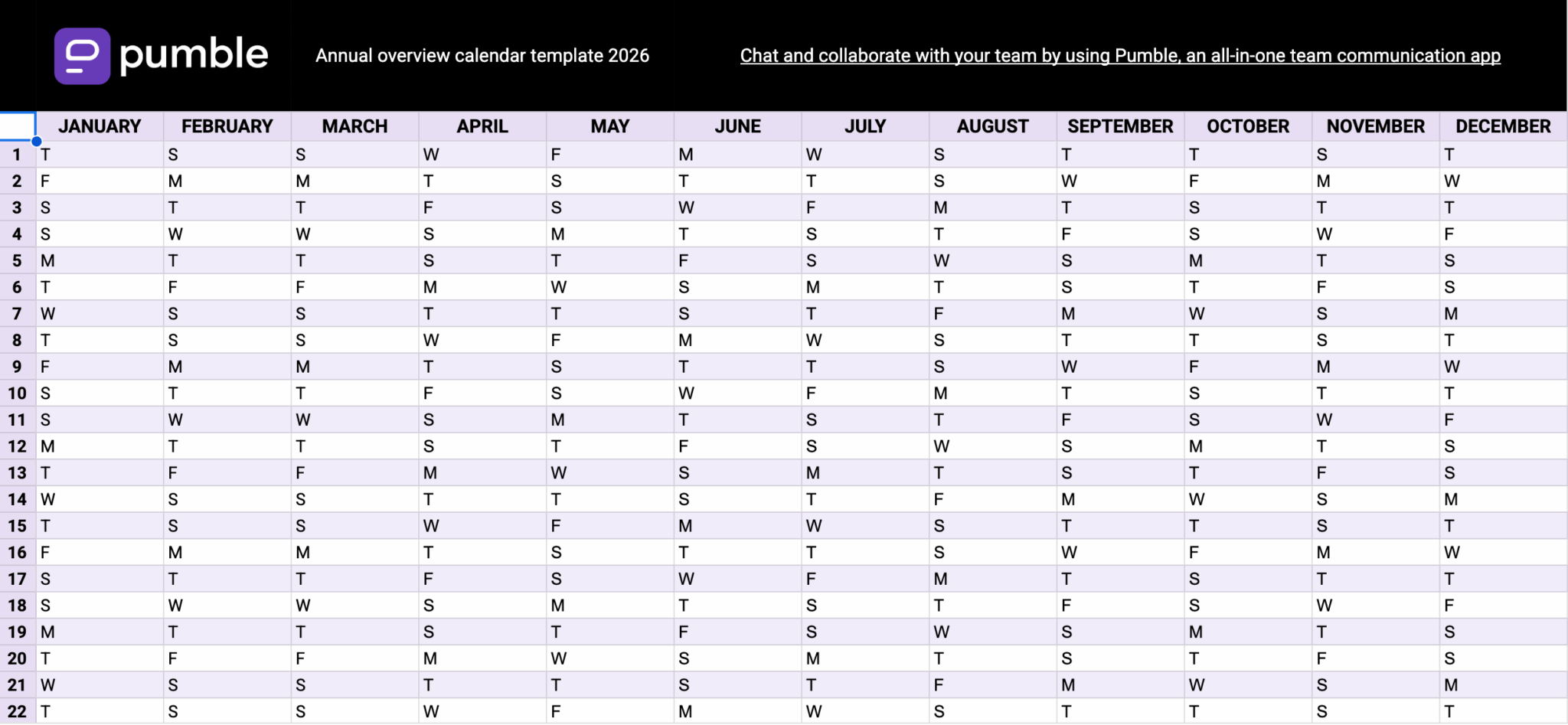 12 Free Google Calendar Templates to Plan Your 2026