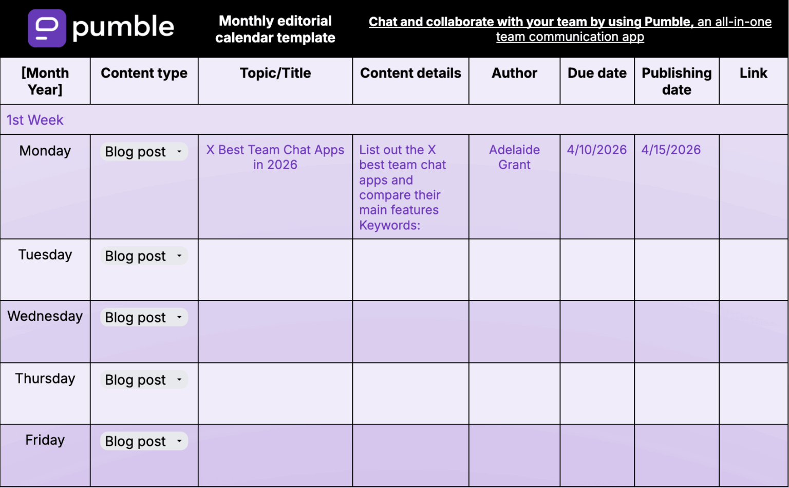 12 Free Google Calendar Templates to Plan Your 2026