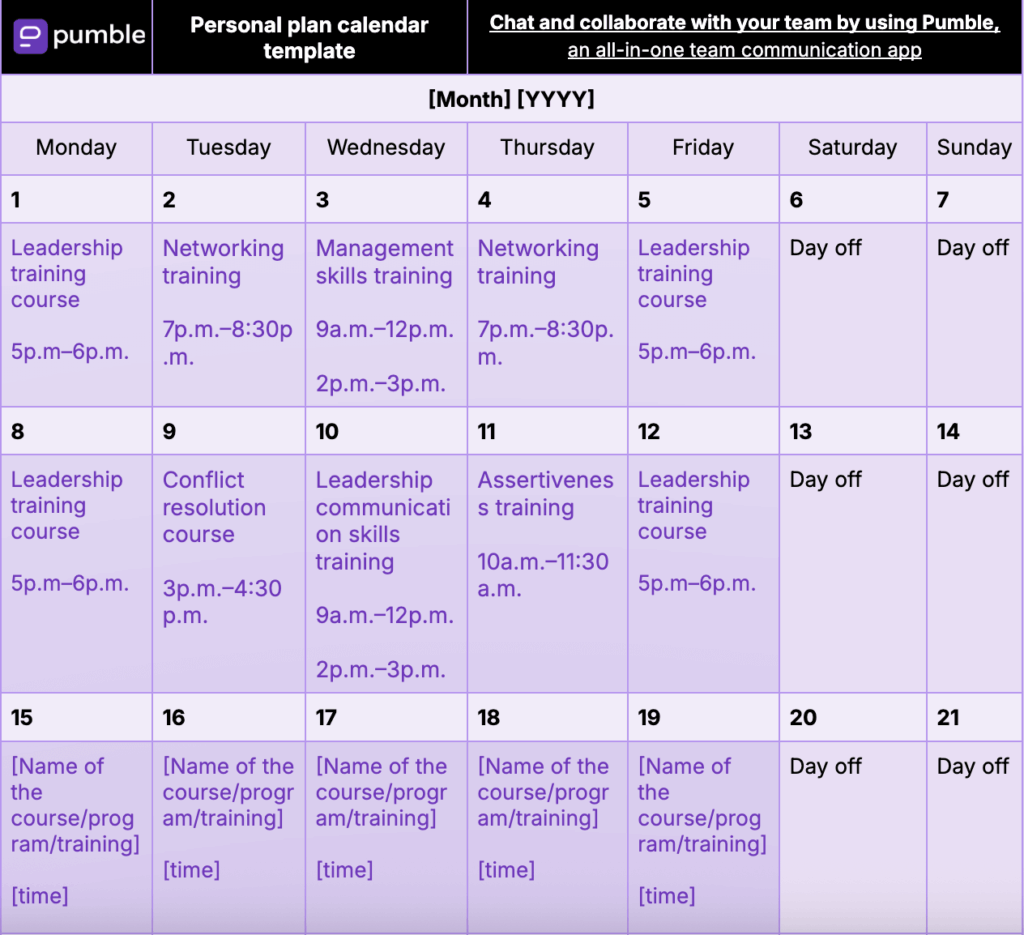 12 Free Google Calendar Templates to Plan Your 2026