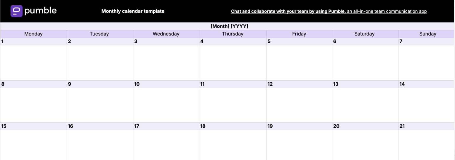 Best Free Google Calendar Templates for Work & Life (2025)