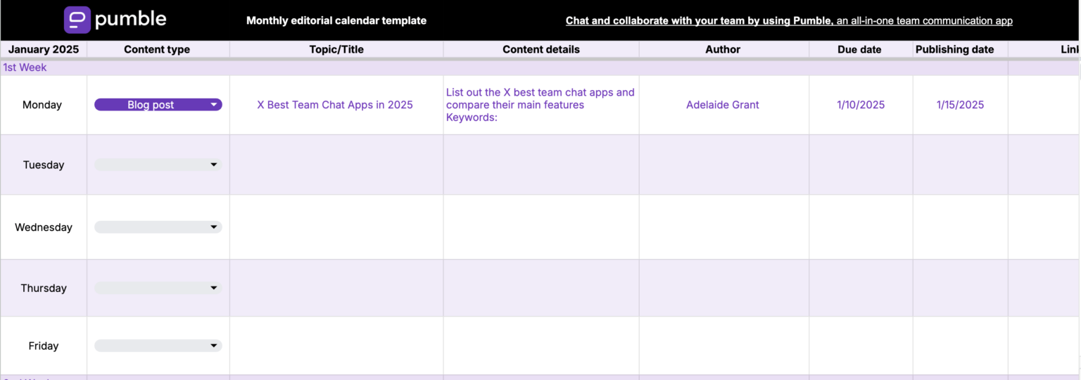 Best Free Google Calendar Templates for Work & Life (2025)
