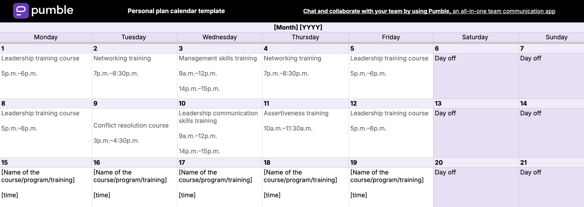 Best Free Google Calendar Templates for Work & Life (2025)