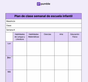 Plantillas de planes de clases para profesores con ejemplos