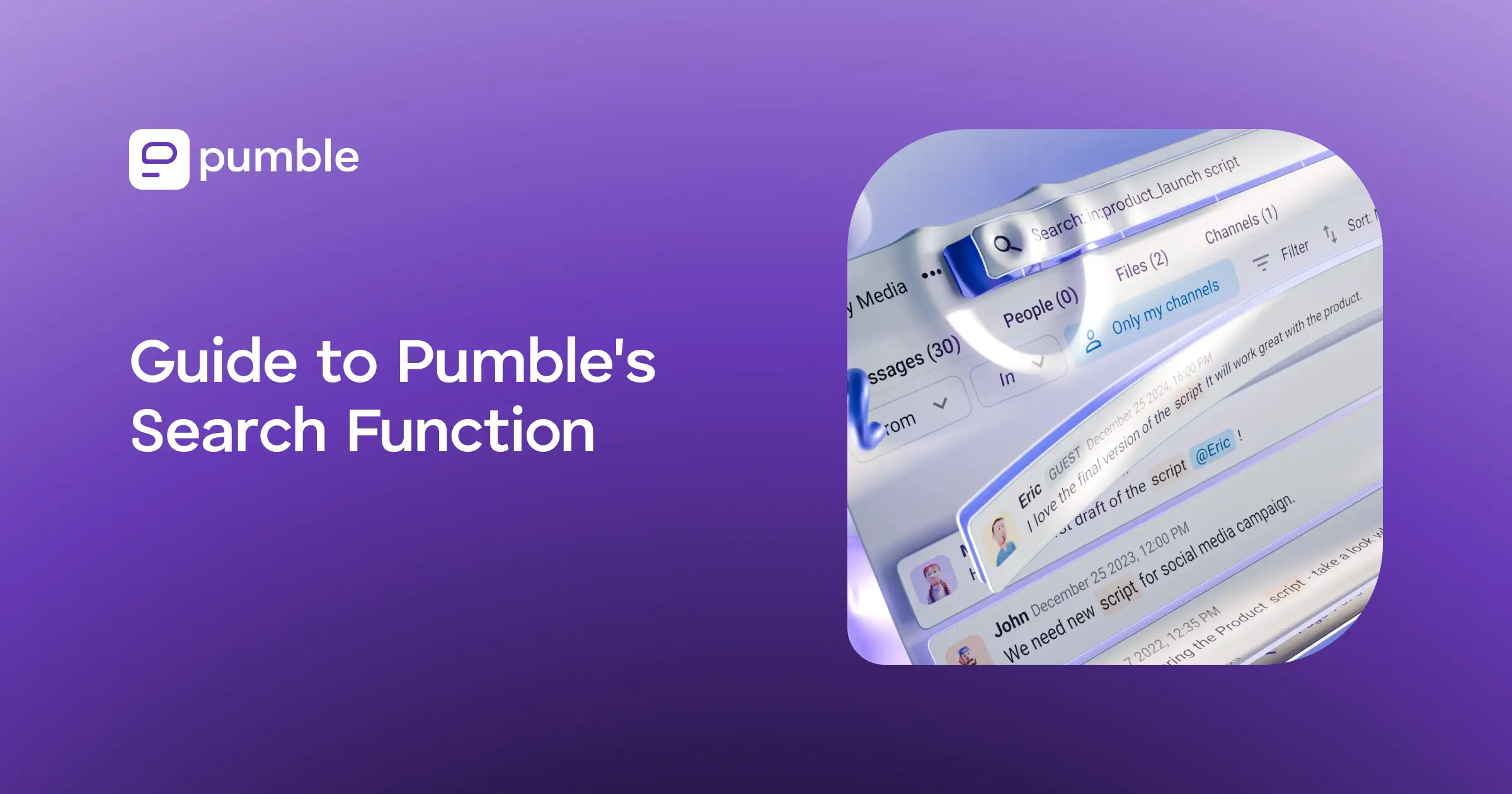 How to Use the Pumble Search Function for Context Recovery
